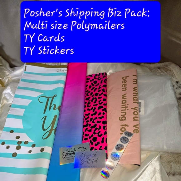Office | Posh Biz Pack Polymailersty Cards Stickers | Poshmark